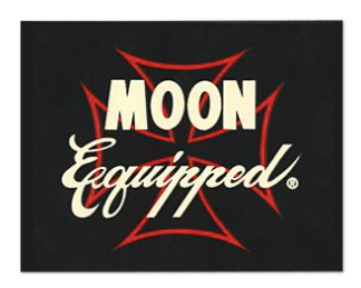 MOON EQUIPPED IRON CROSS STICKER IN RED – Kool Kulture