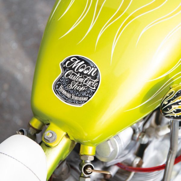 MOON CUSTOM CYCLE SHOP MOTORCYCLE HELMET STICKER – Kool Kulture